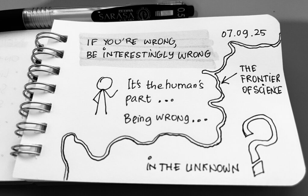 IF YOU’RE WRONG BE INTERESTINGLY WRONG – dasaptaerwin.net